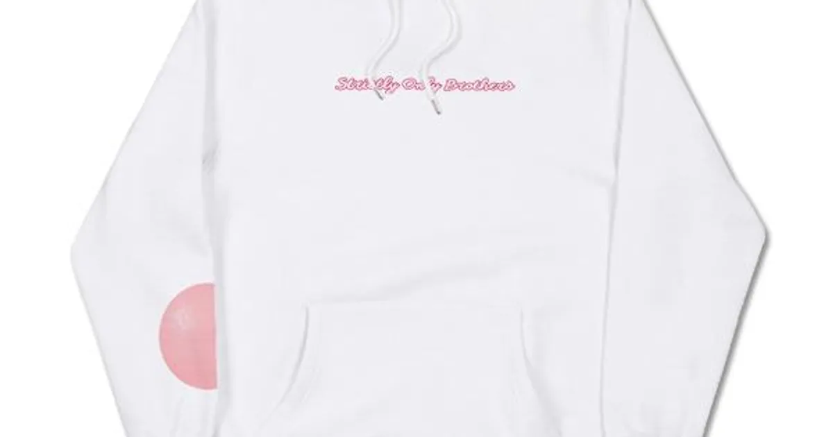 SOB X RBE STRICTLY ONLY BROTHERS PULLOVER HOODIE - WHITE