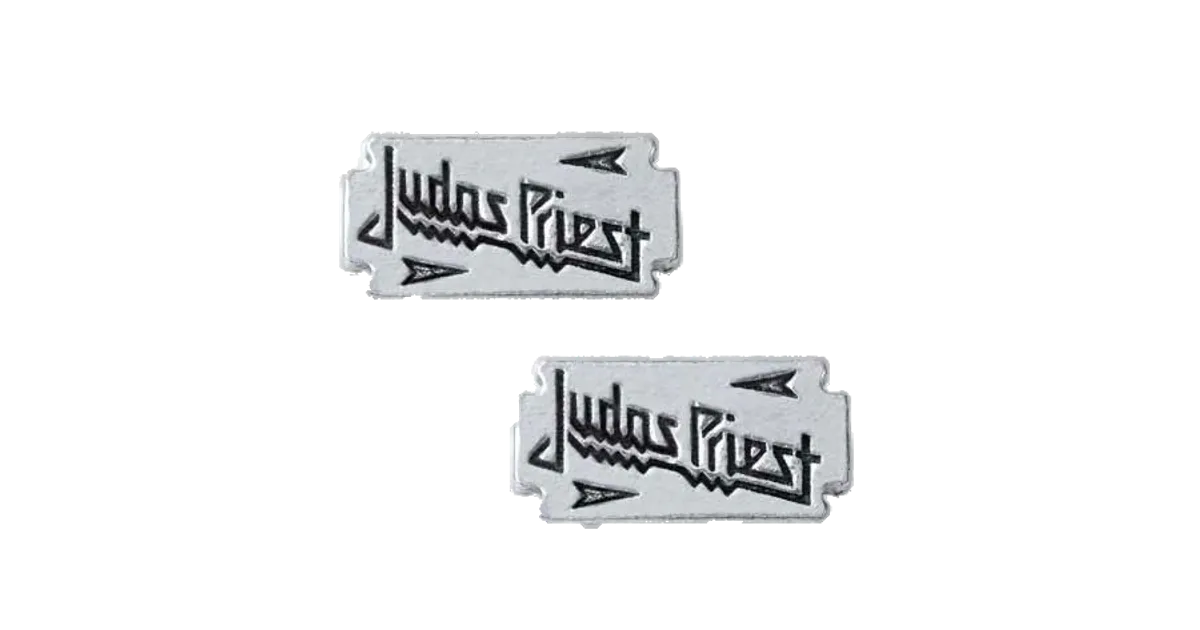 Judas Priest Razor Blade Earrings